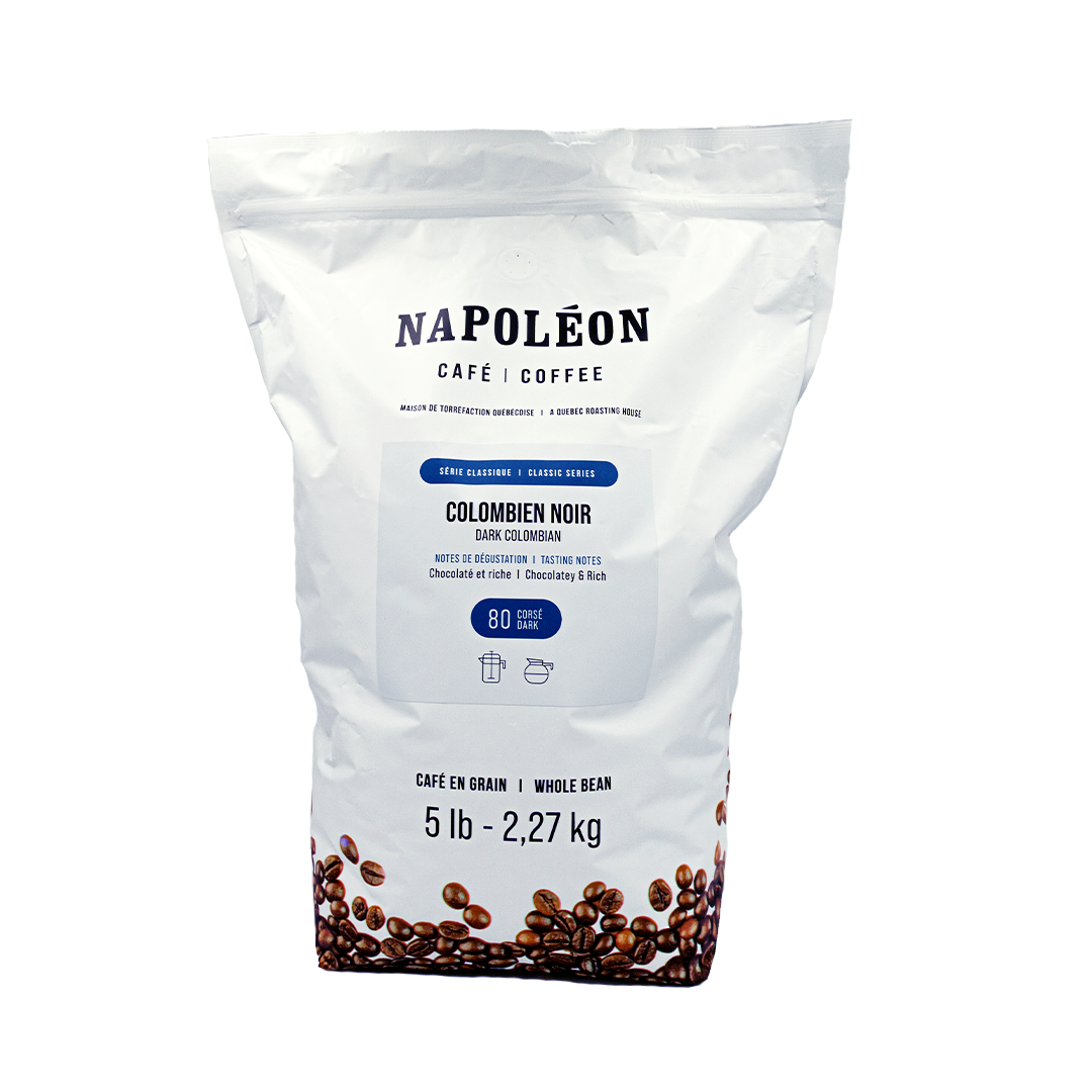 Café Napoléon - Colombien noir 5Lb – Procafetière.ca
